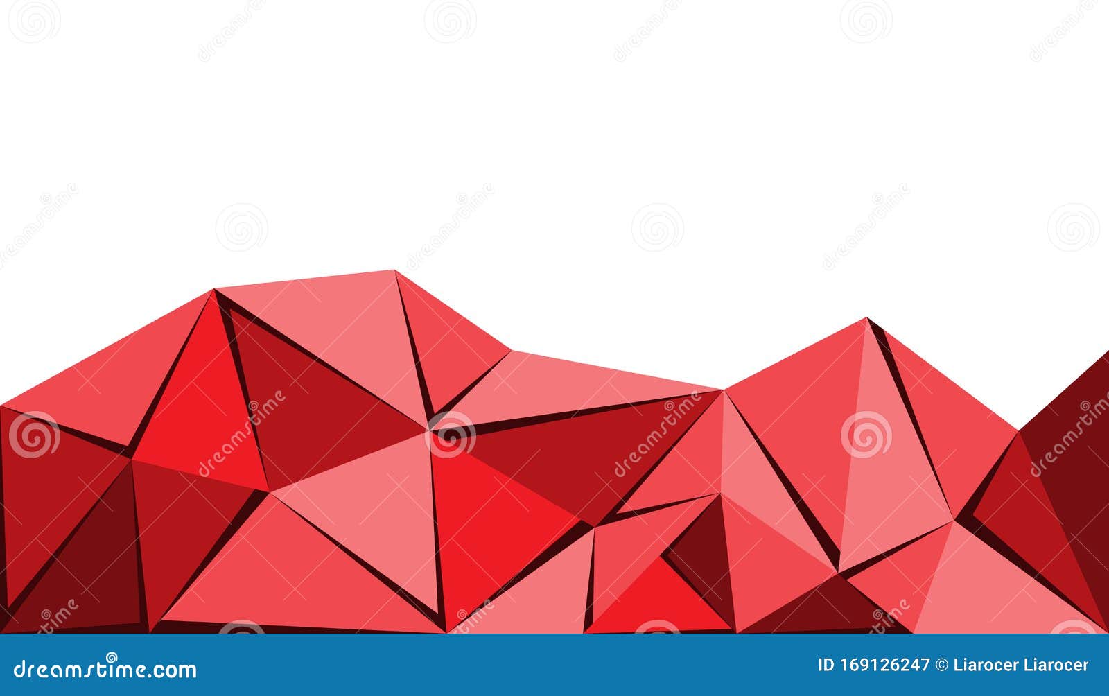 Triangle Abstract Background Texture Red Color Stock Vector ...