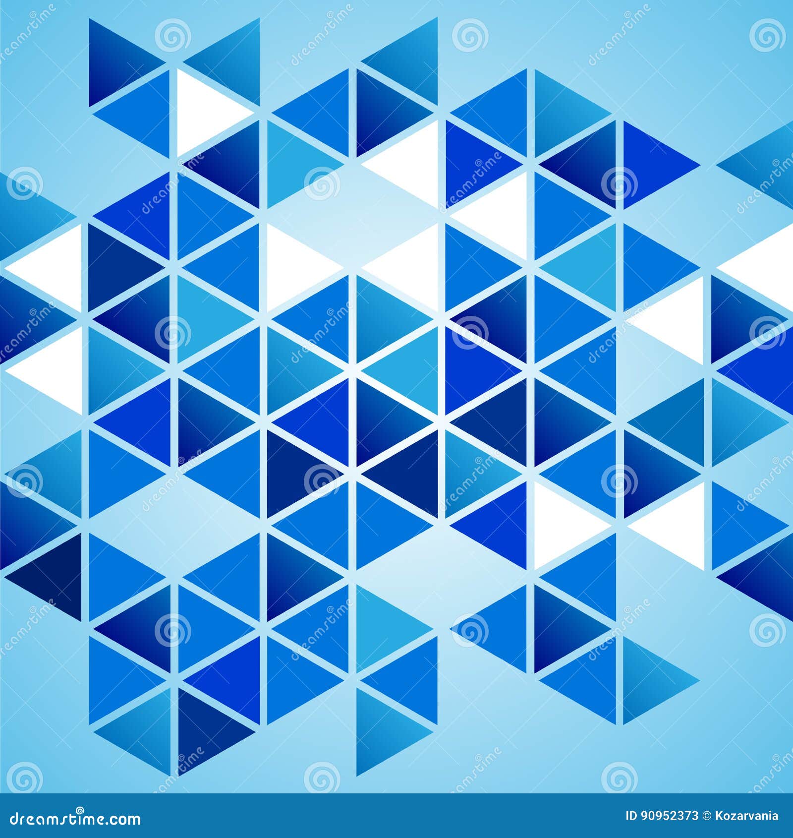 Triangle abstract blue stock vector. Illustration of graphics - 90952373