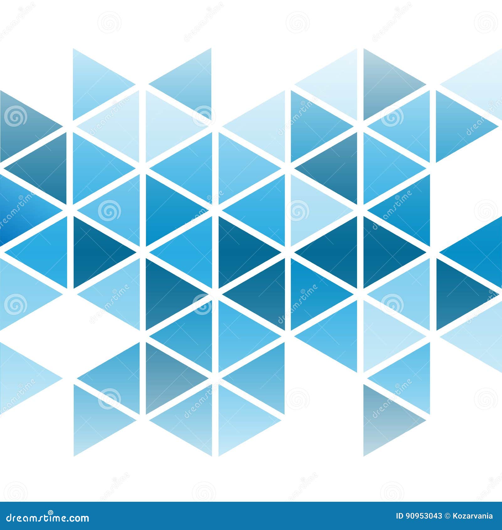 Triangle abstract blue stock vector. Illustration of floral - 90953043