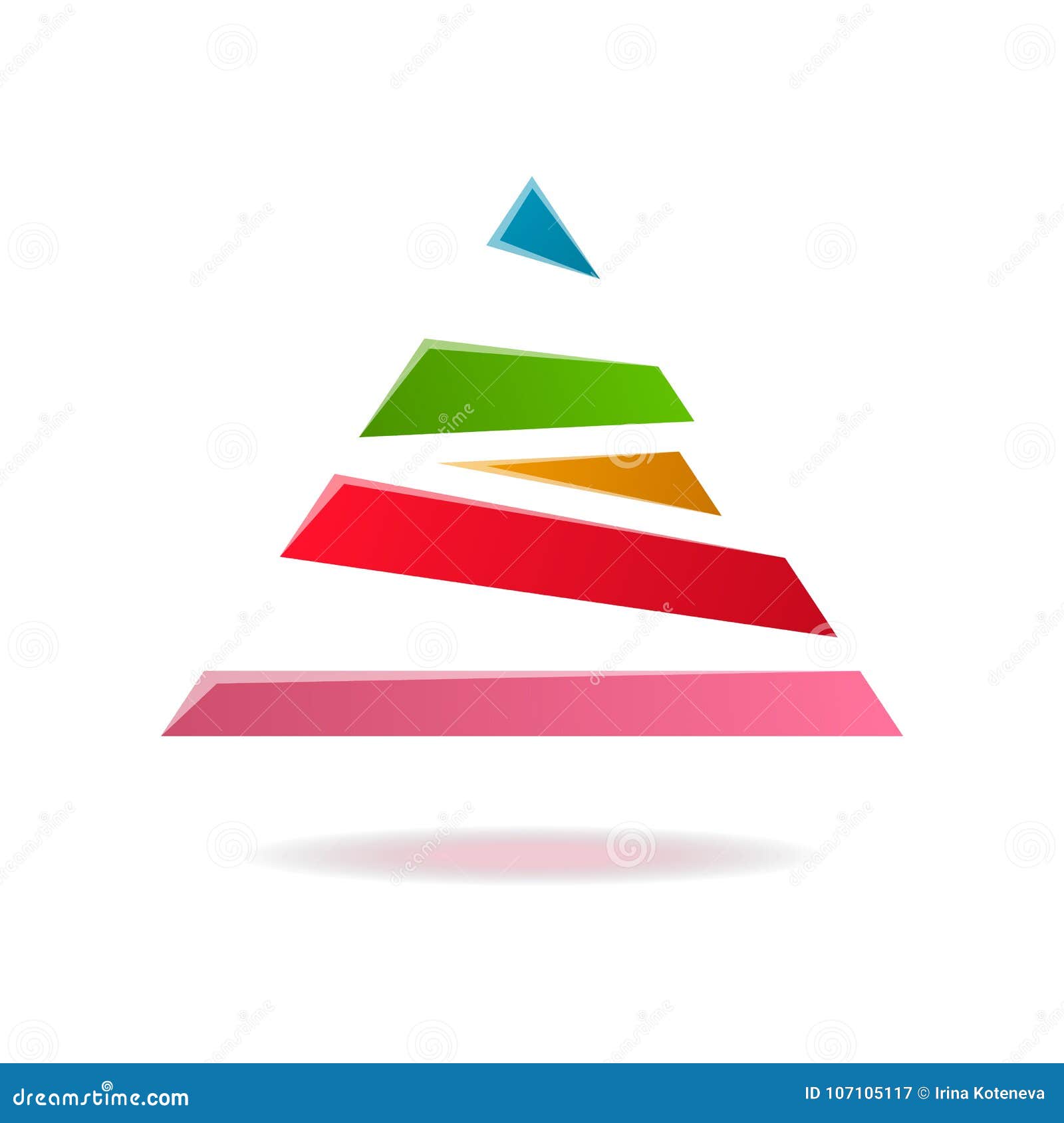 Triangle Abstract Isolated Element for Logo Stock Vector - Illustration ...