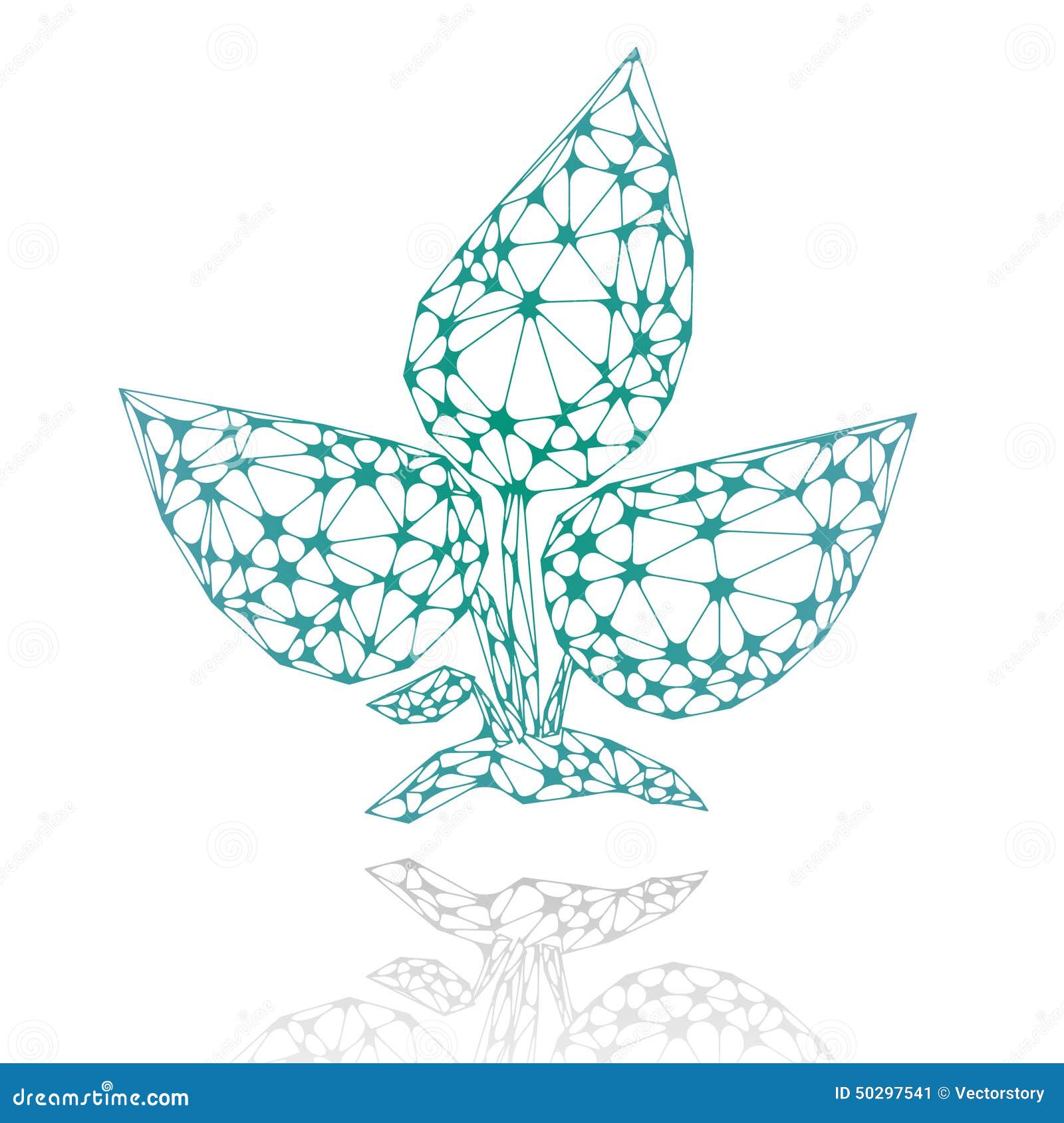 Triangle abstract leaves stock vector. Illustration of geometric - 50297541