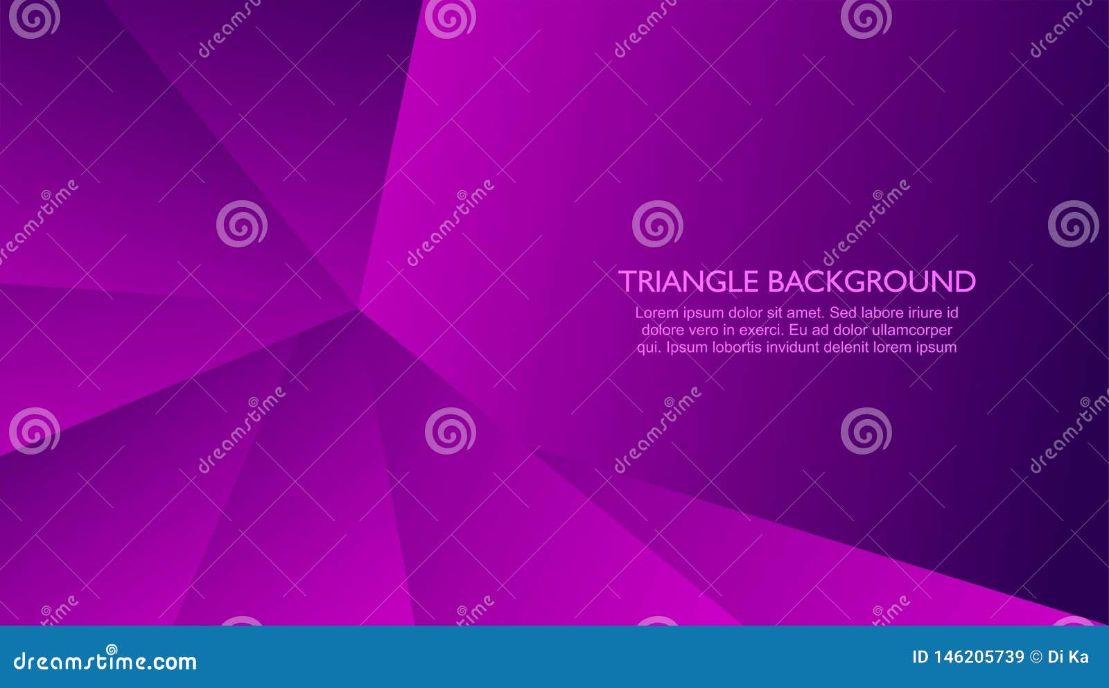 Triangle Abstract Repeat Composition Background in Purple Color Stock ...