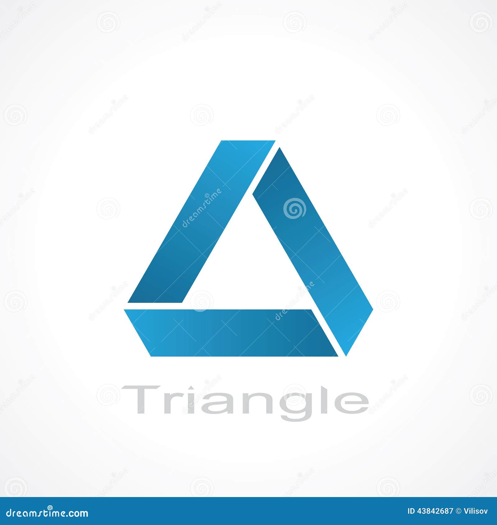 Triangle stock vector. Illustration of design, abstract - 43842687
