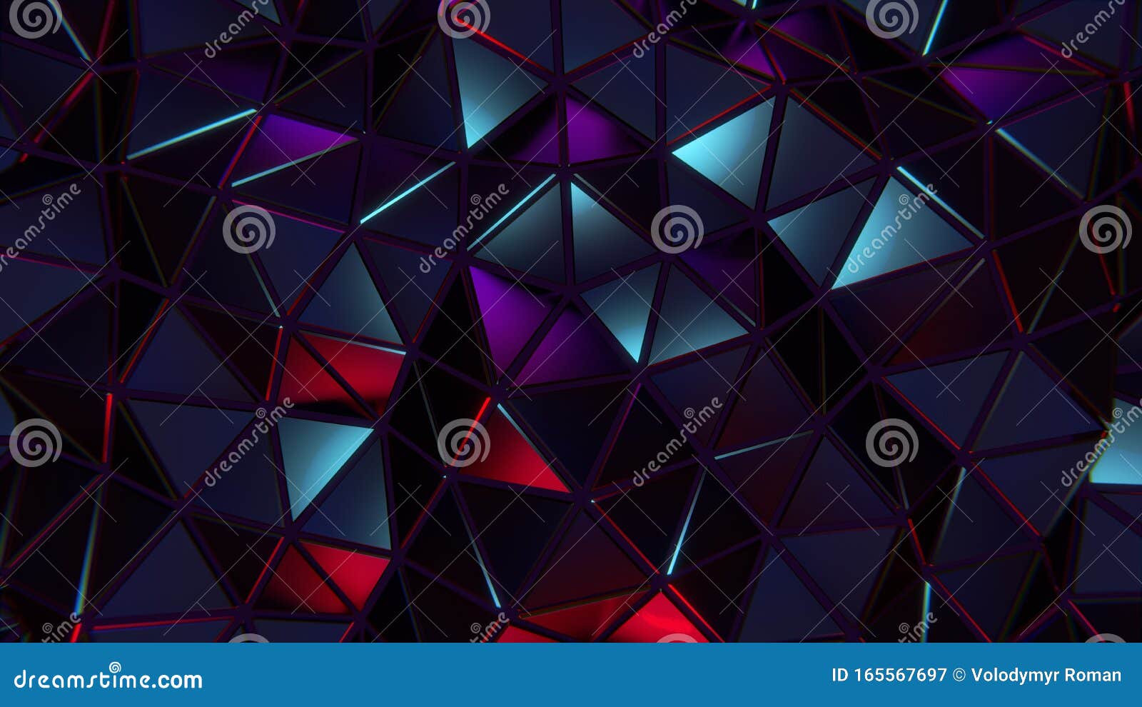 Triangle Abstract Technology Robotic Industrial Nano Hi-tech Concept ...