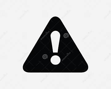 Error Icon. Triangle Caution Attention Danger Safety Security Problem ...