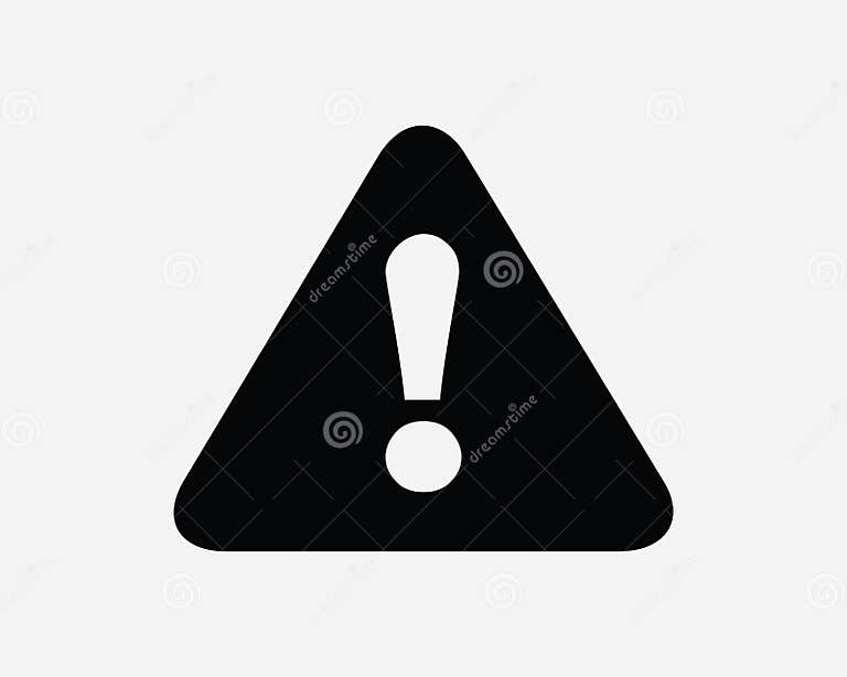 Error Icon. Triangle Caution Attention Danger Safety Security Problem ...