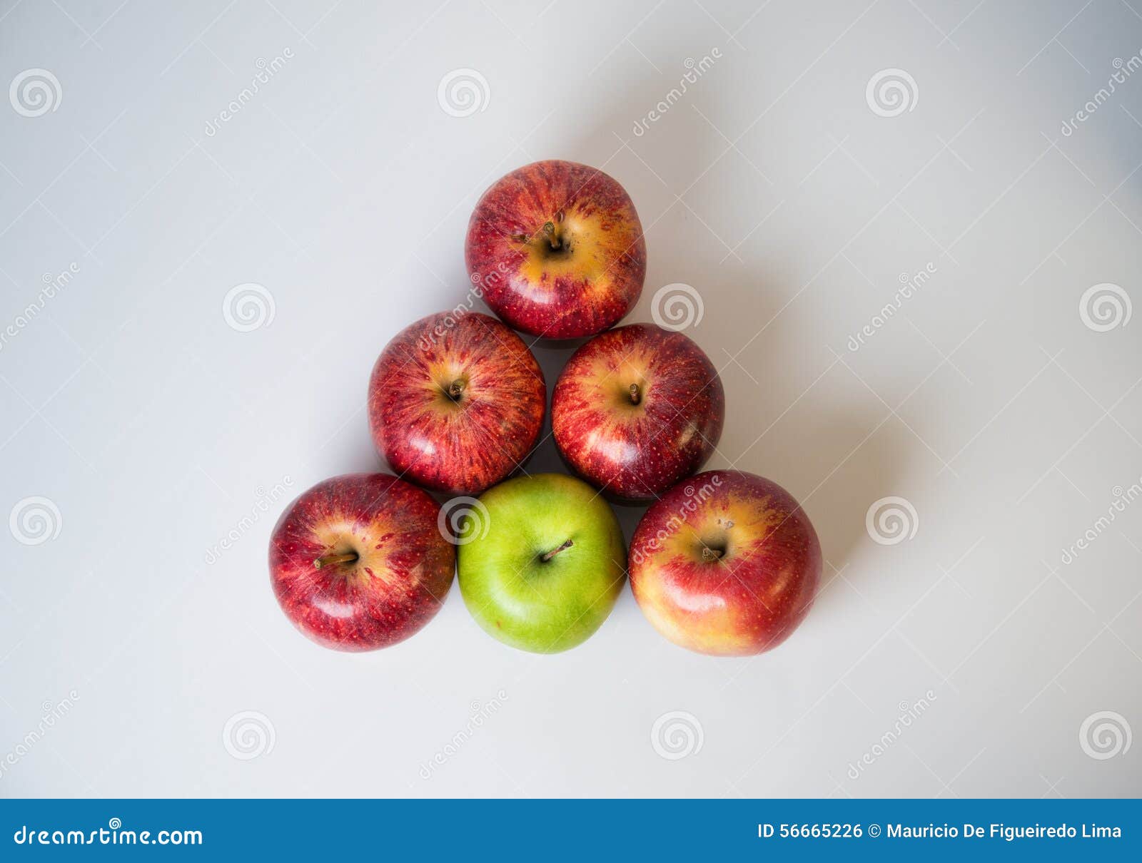 Triangle of Apples stock photo. Image of fresh, apple - 56665226