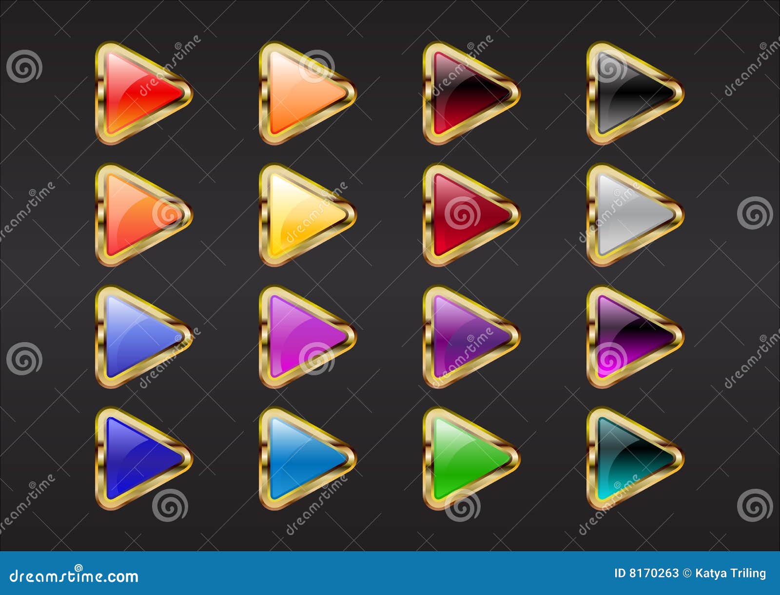 Triangle Arrow Blue Abstract Background Cartoon Vector | CartoonDealer ...