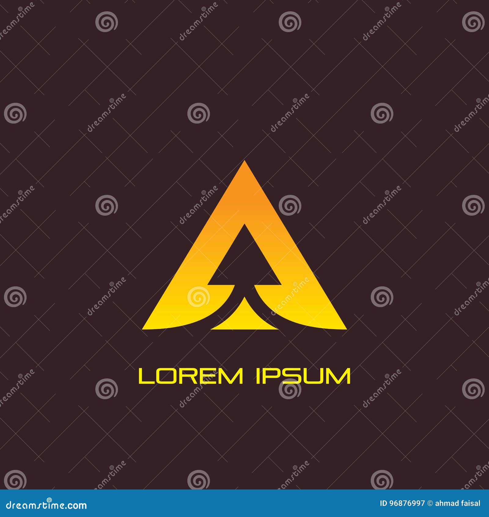 Triangle Arrow Company Logo Stock Vector - Illustration of elements ...