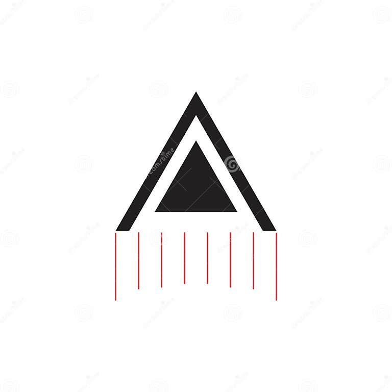 Triangle Arrow Movement Design Logo Vector Stock Vector - Illustration ...