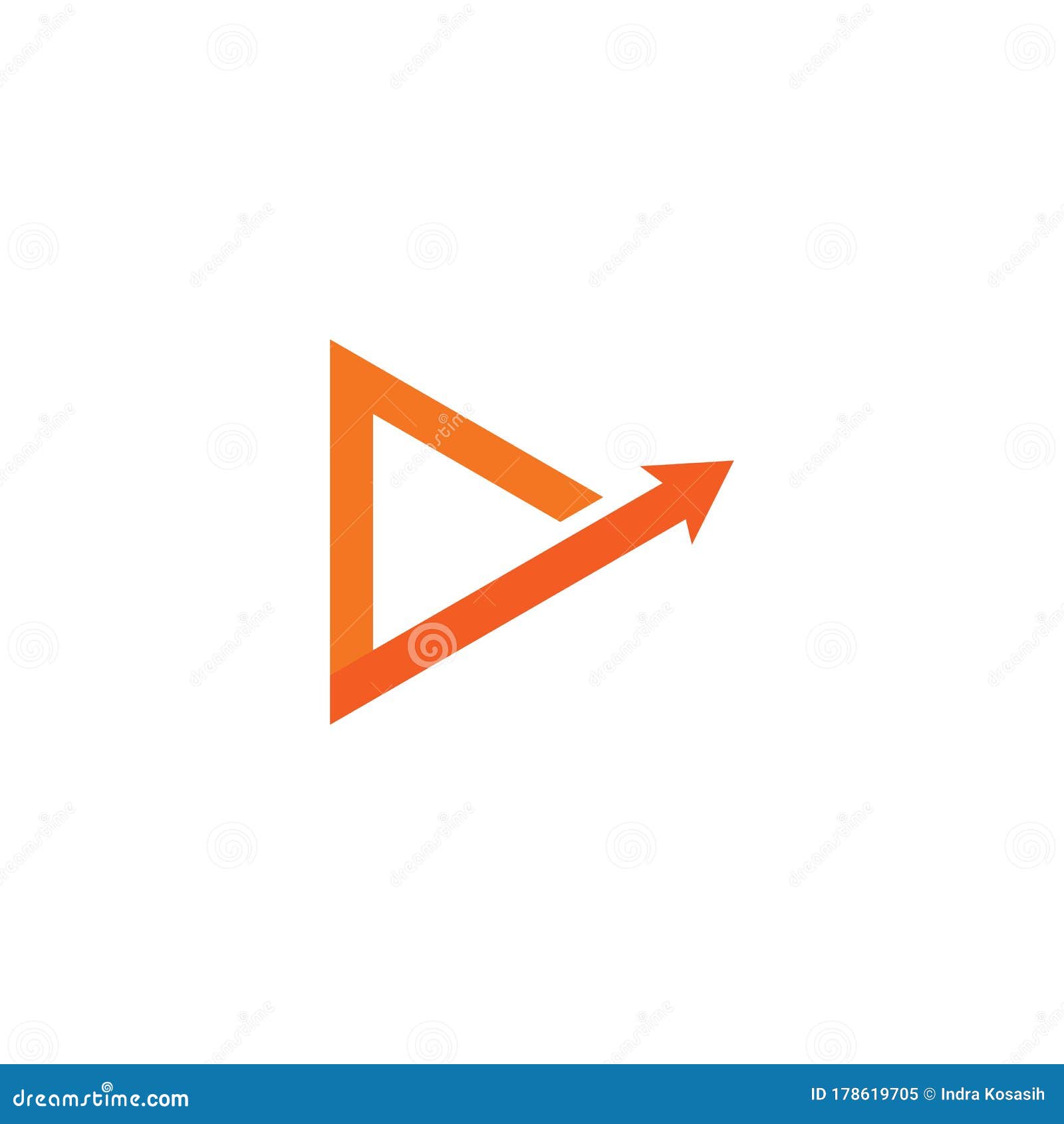 Triangle and Arrows Vector Illustration Icon Logo Template Stock Vector ...