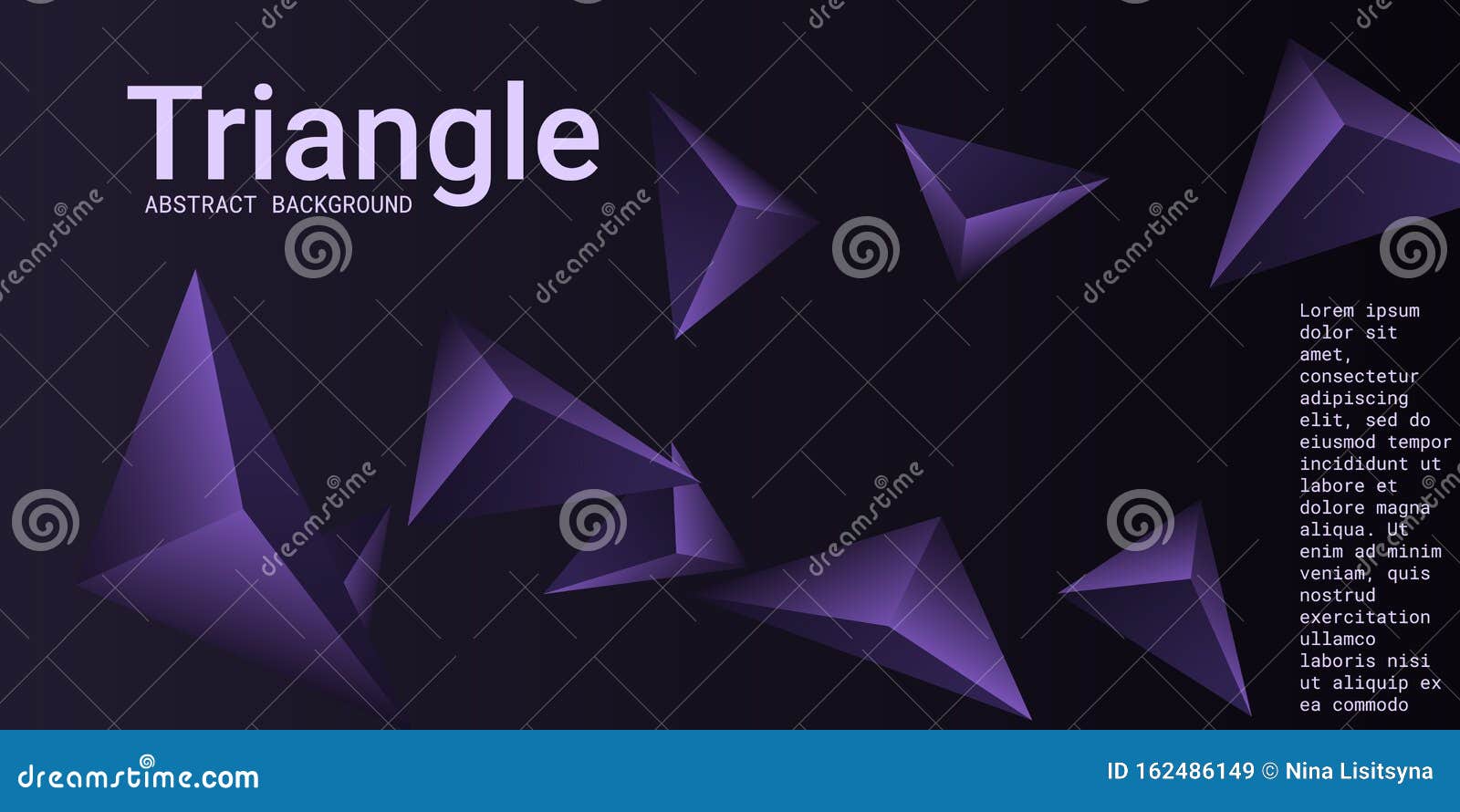 Triangle Background. Abstract Composition of Triangular Pyramids Stock ...