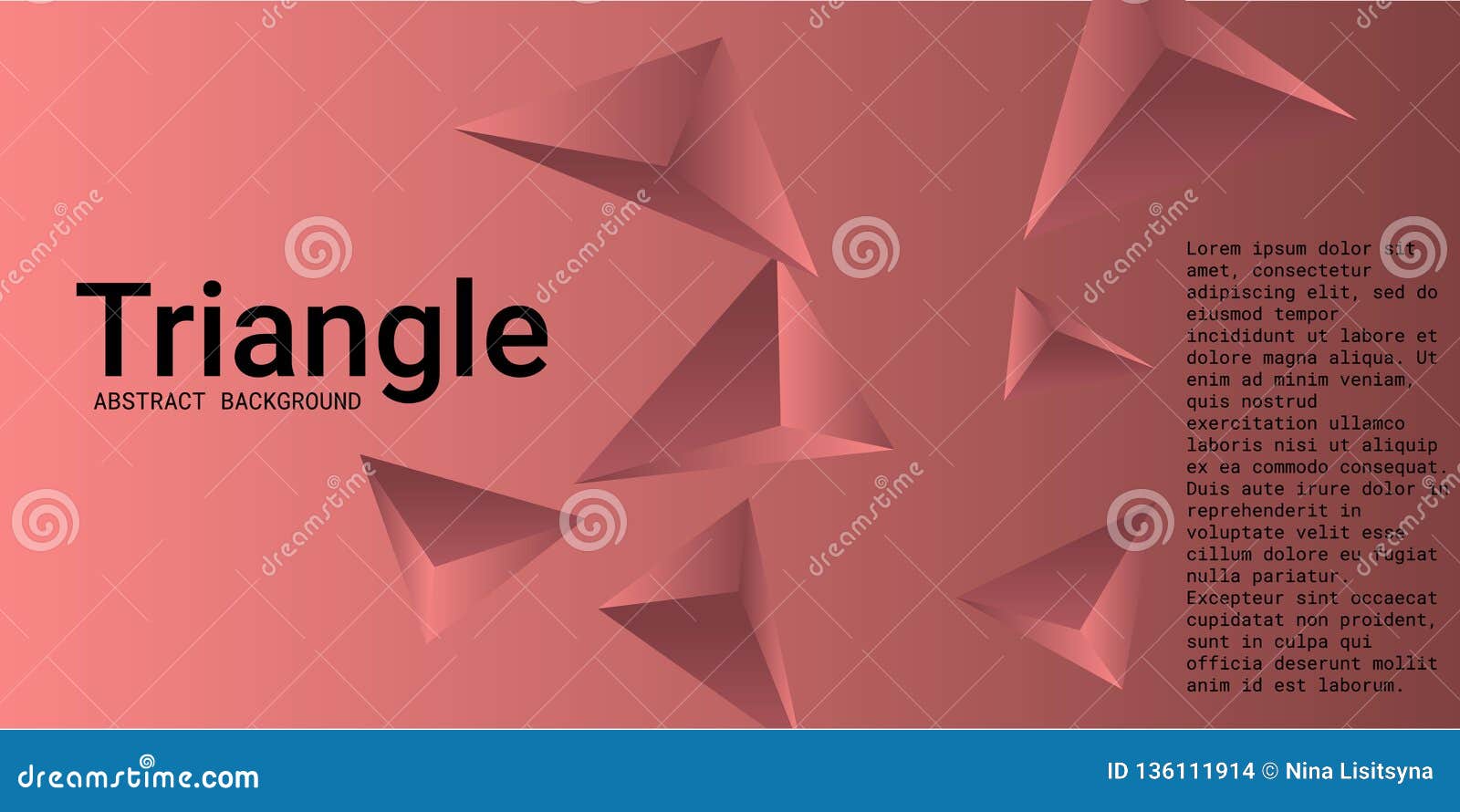 Triangle Background. Abstract Composition of Triangular Pyramids Stock ...