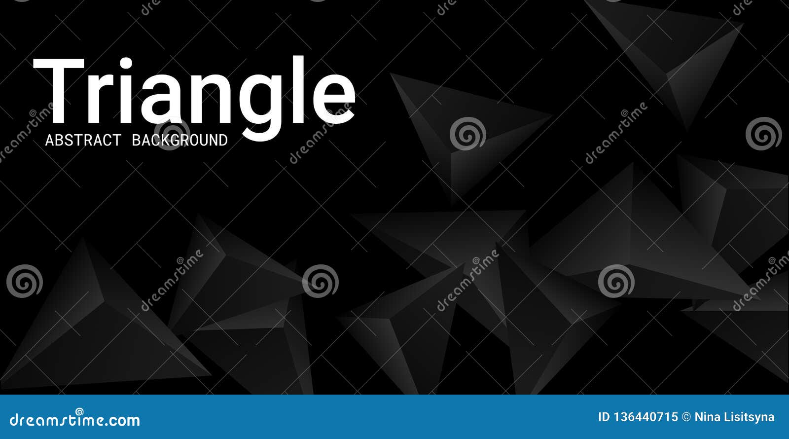 Triangle Background. Abstract Composition of Triangular Pyramids Stock ...