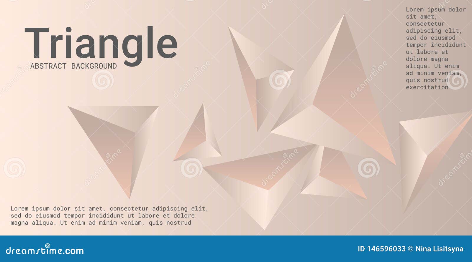Triangle Background. Abstract Composition of Triangular Pyramids Stock ...