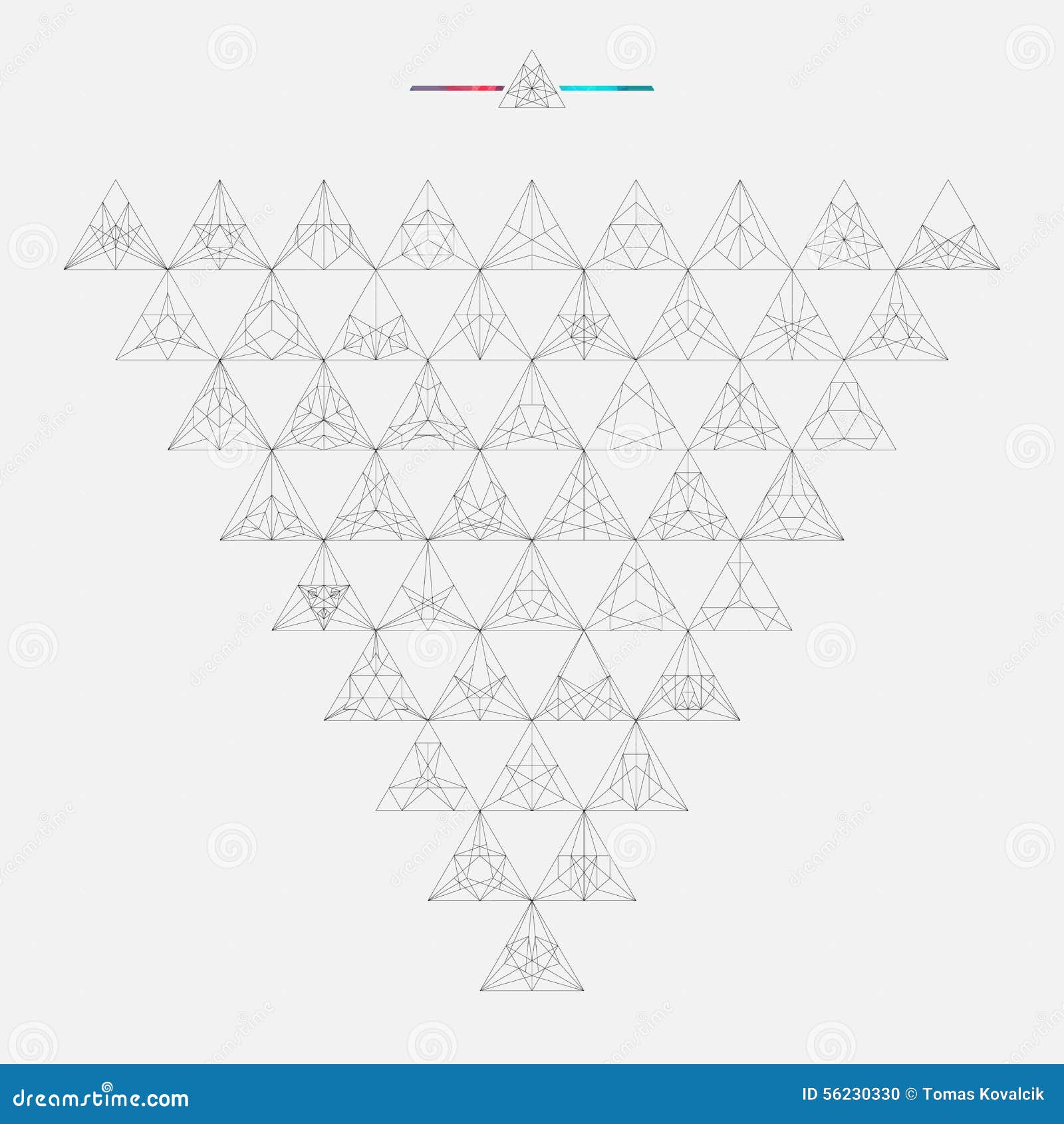 Triangle background stock vector. Illustration of element - 56230330