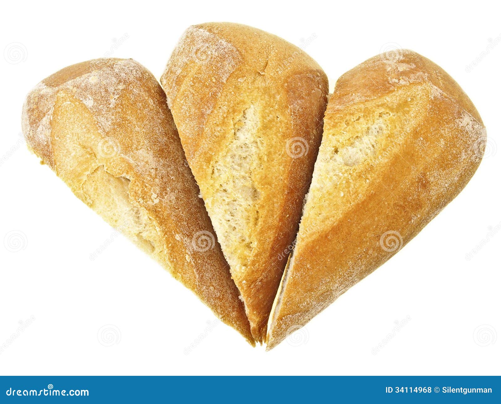 Triangle baguette bread stock photo. Image of bagel, organic - 34114968