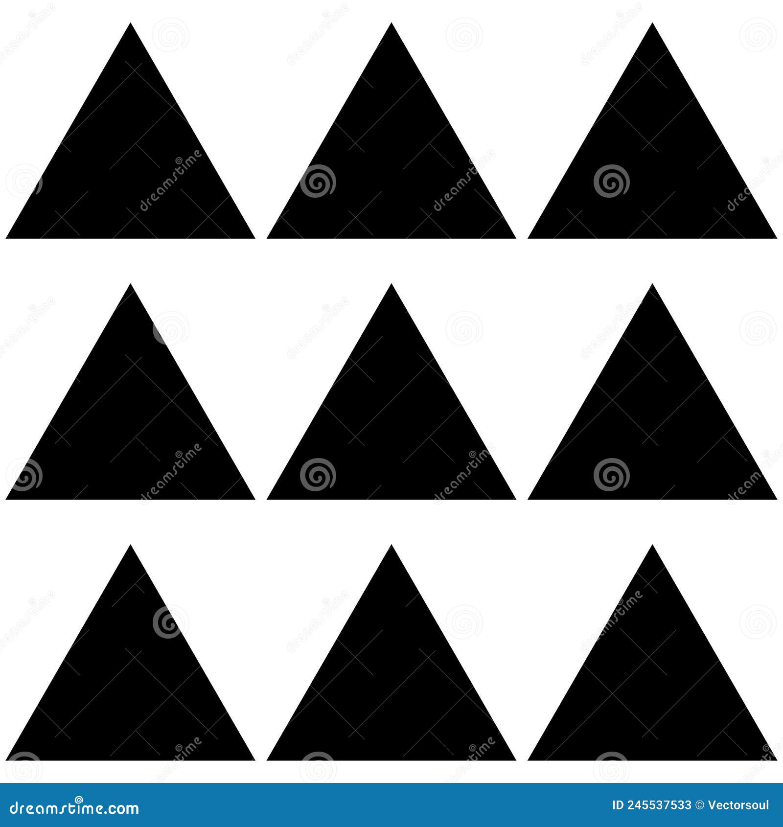 Red Triangle Basic Simple Shapes Isolated On White Background ...