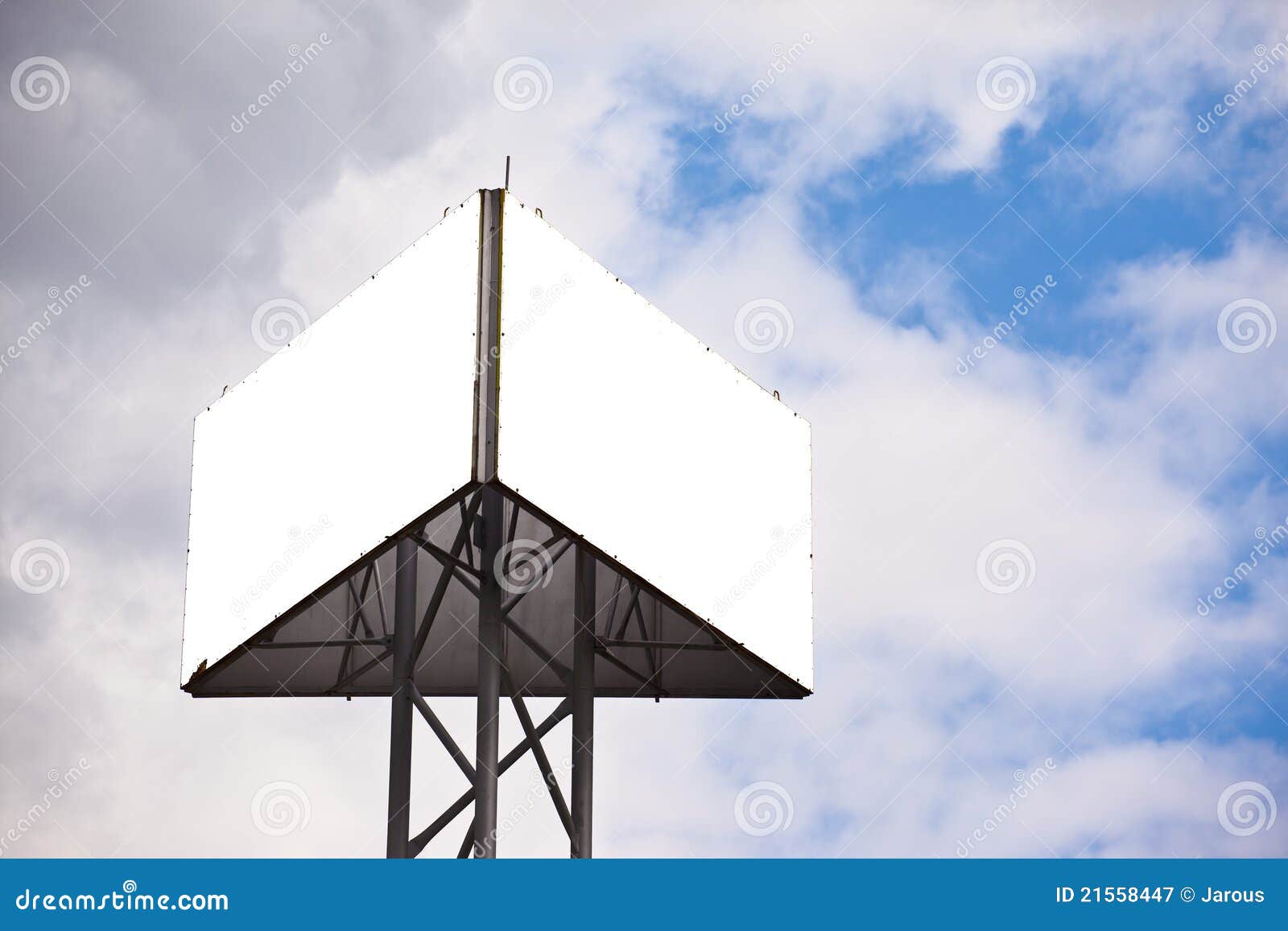 Triangle billboard stock image. Image of advert, clear - 21558447