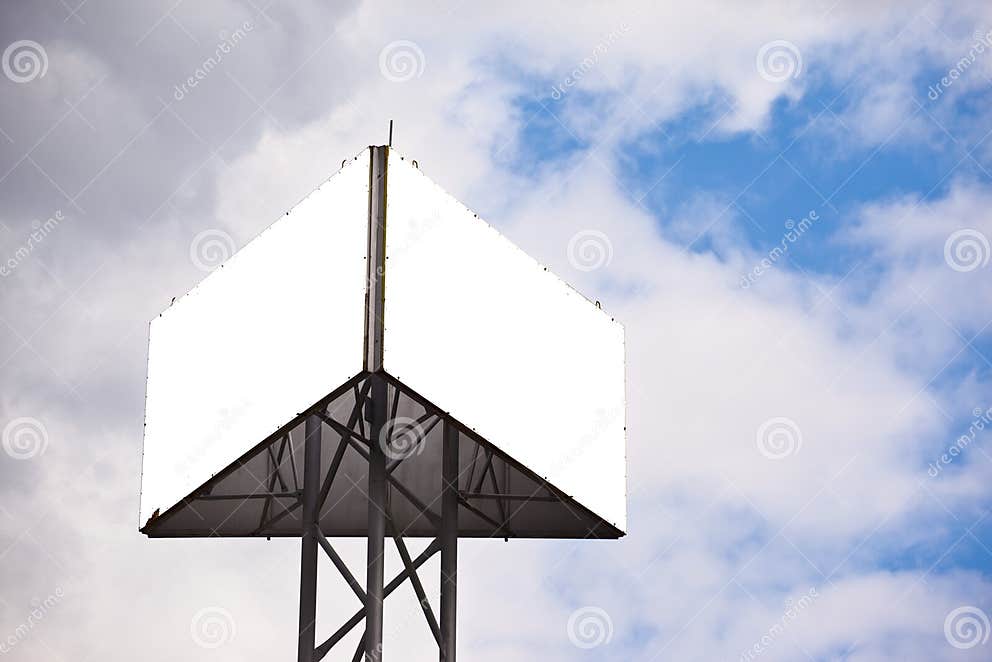 Triangle billboard stock image. Image of advert, clear - 21558447