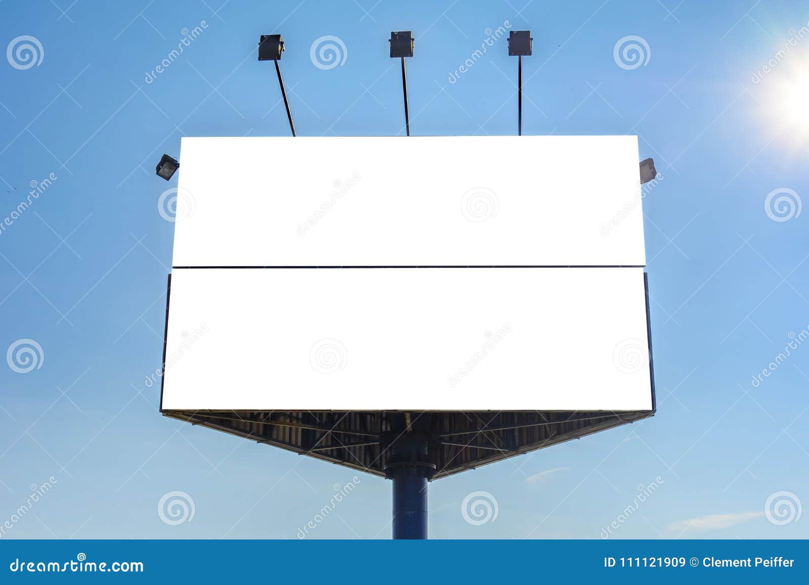 Triangle billboard stock image. Image of exhibition - 111121909
