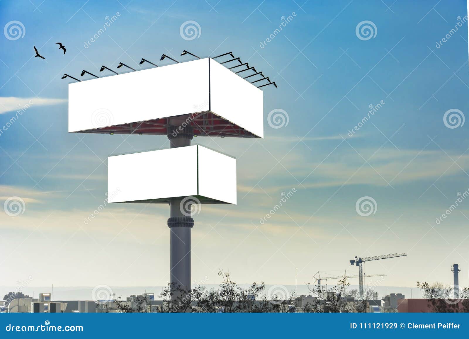 Triangle billboard stock image. Image of background - 111121929