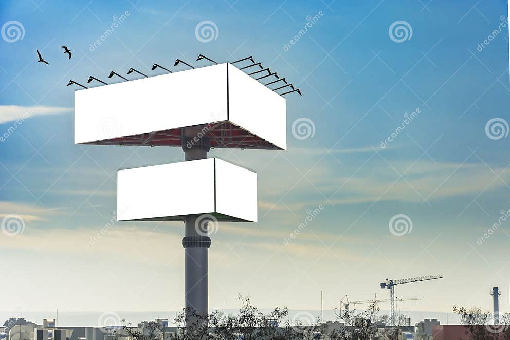 Triangle billboard stock image. Image of background - 111121929