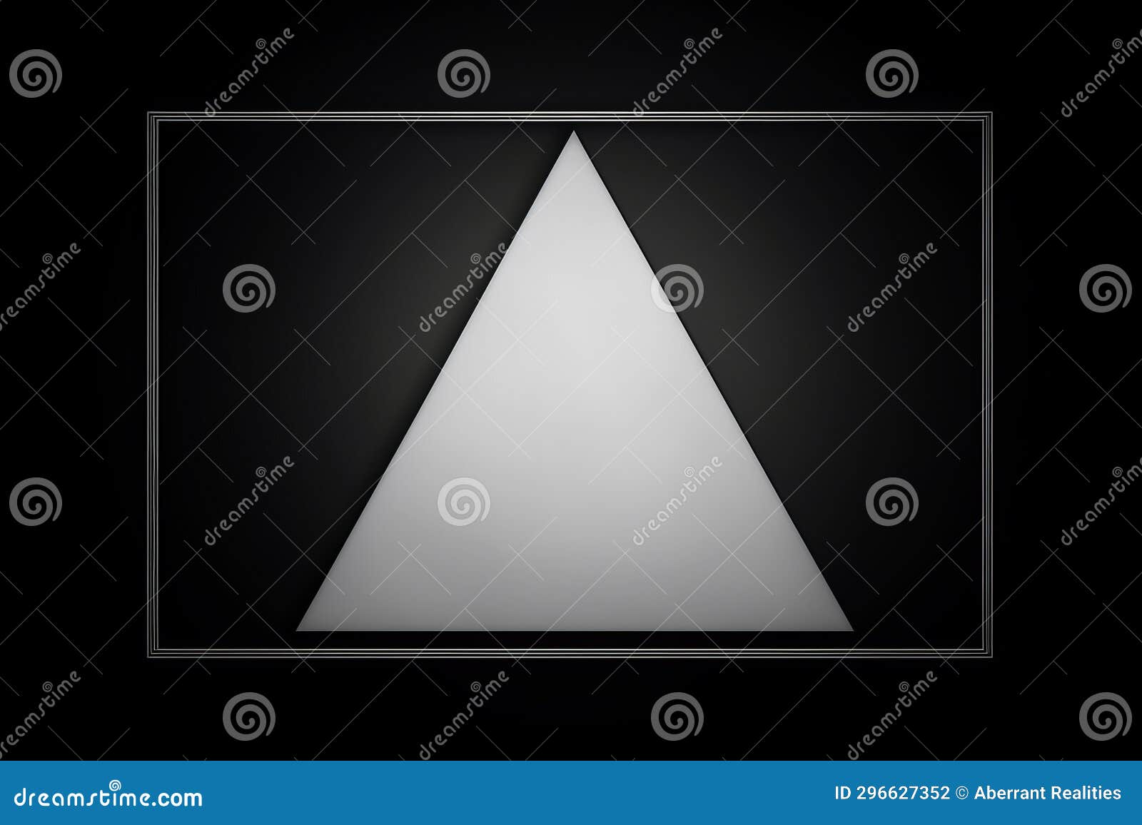 A Triangle on a Black Background Stock Illustration - Illustration of ...