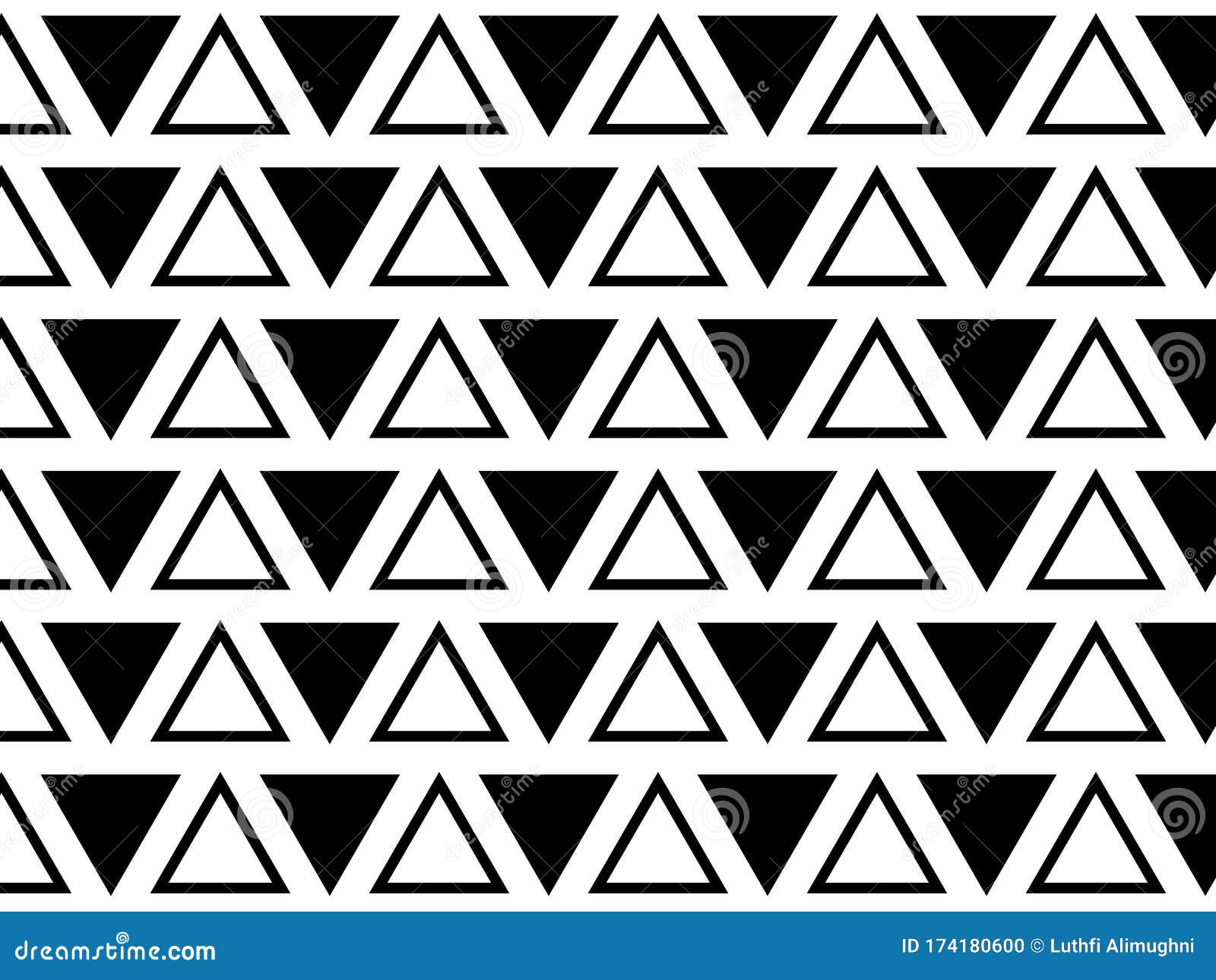 Triangle Black and White Pattern Texture Vector Stock Vector ...
