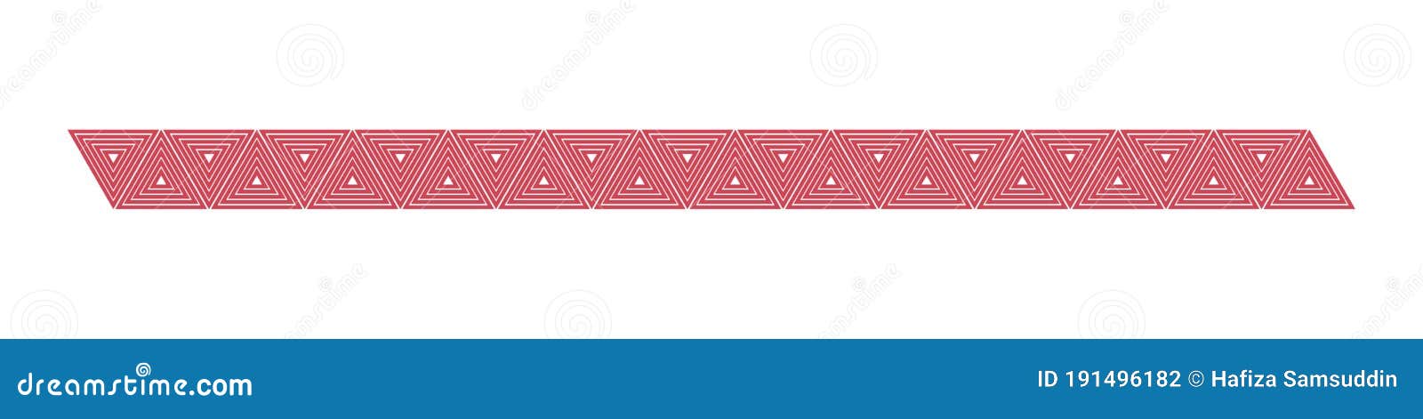 Triangle Border Design. Vector Illustration Decorative Design Stock ...