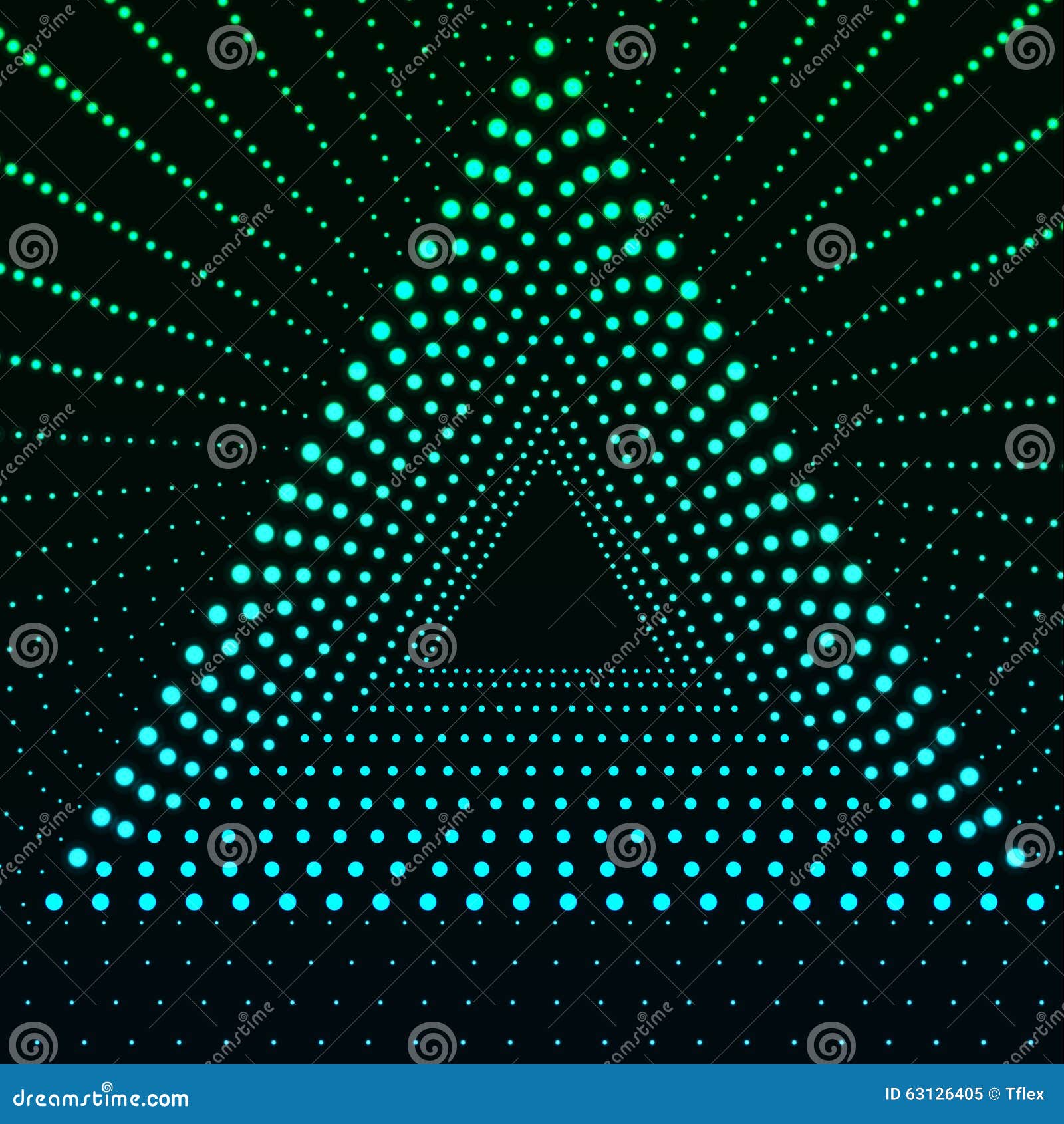 Triangle Border with Light Effects. Vector Illustration for Your ...