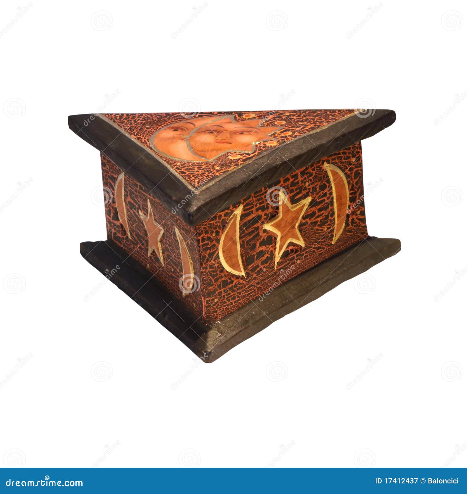 Triangle box stock image. Image of container, vintage - 17412437