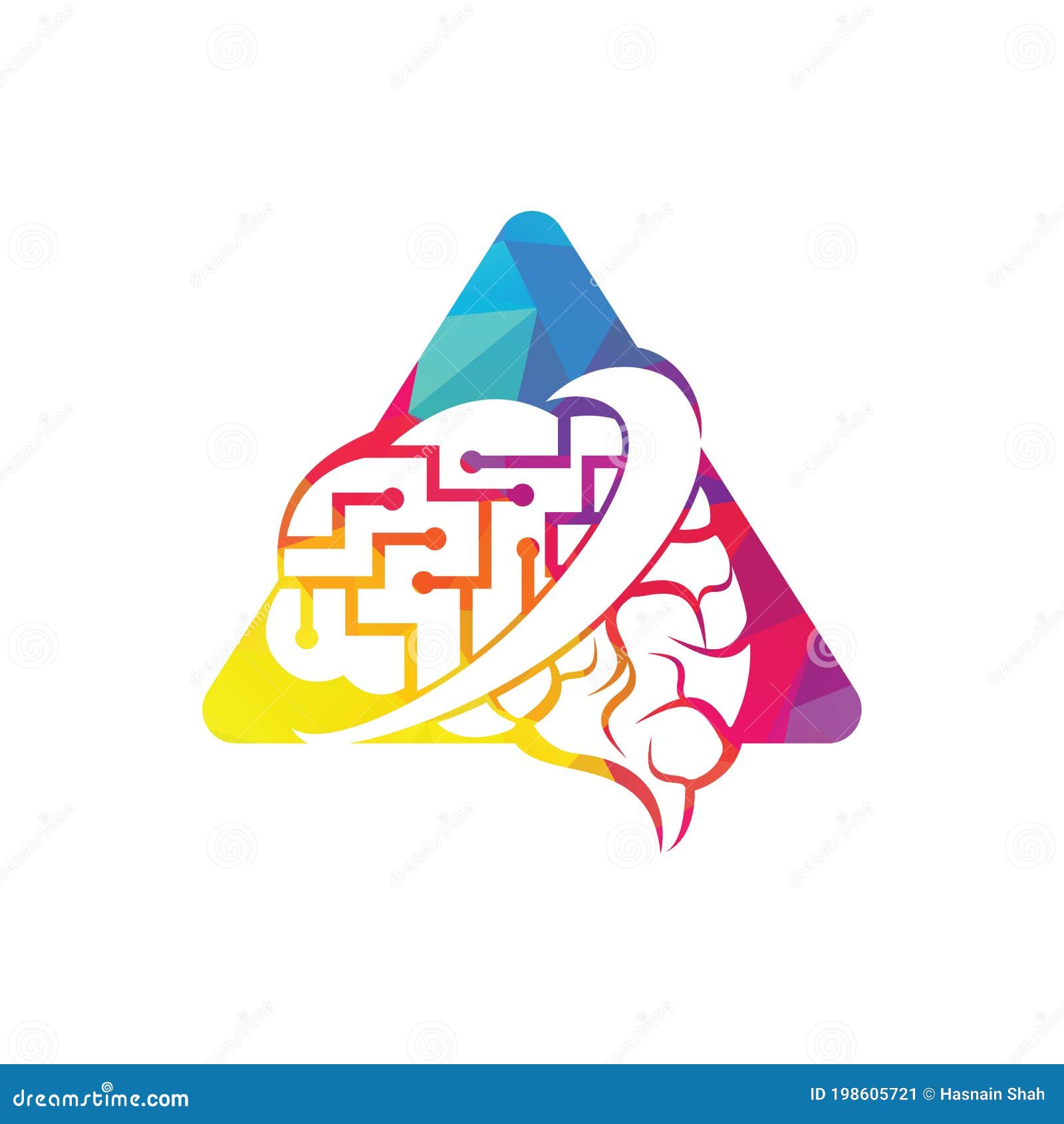 Brain Connection Logo Design. Stock Vector - Illustration of education ...