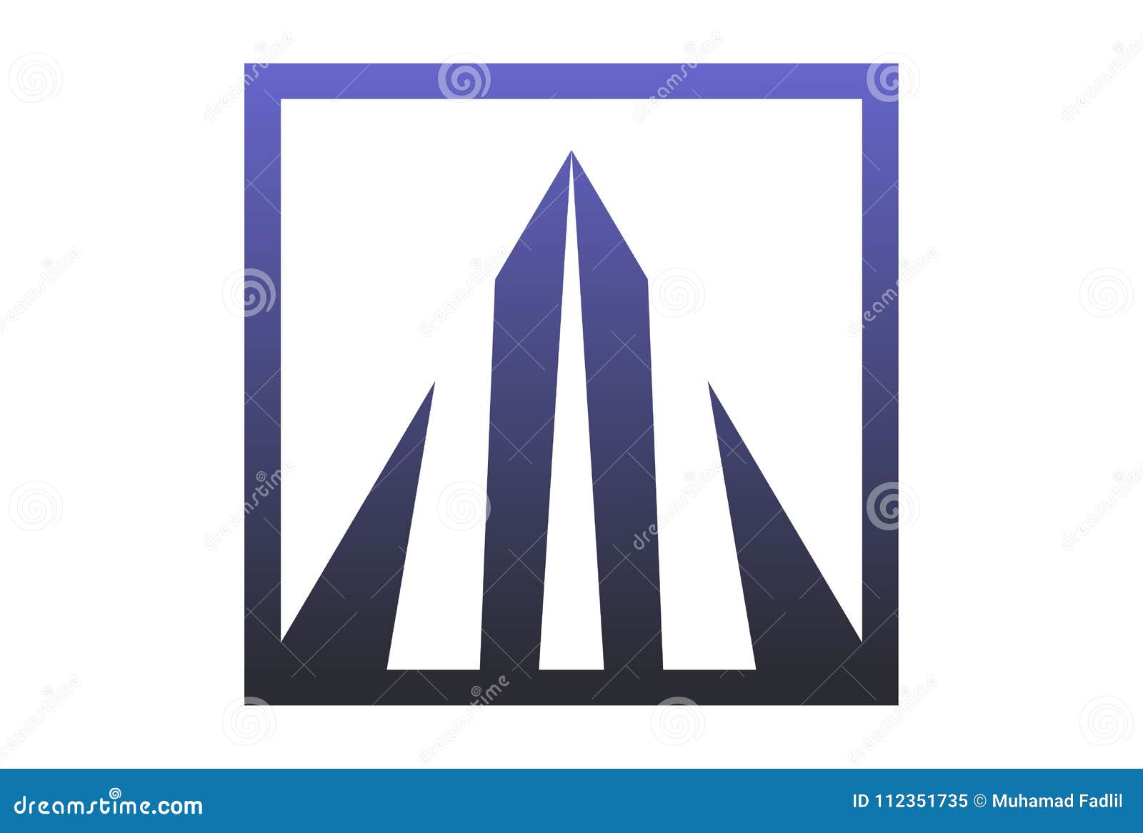 Triangle Building Abstract Logo Stock Vector - Illustration of icon ...