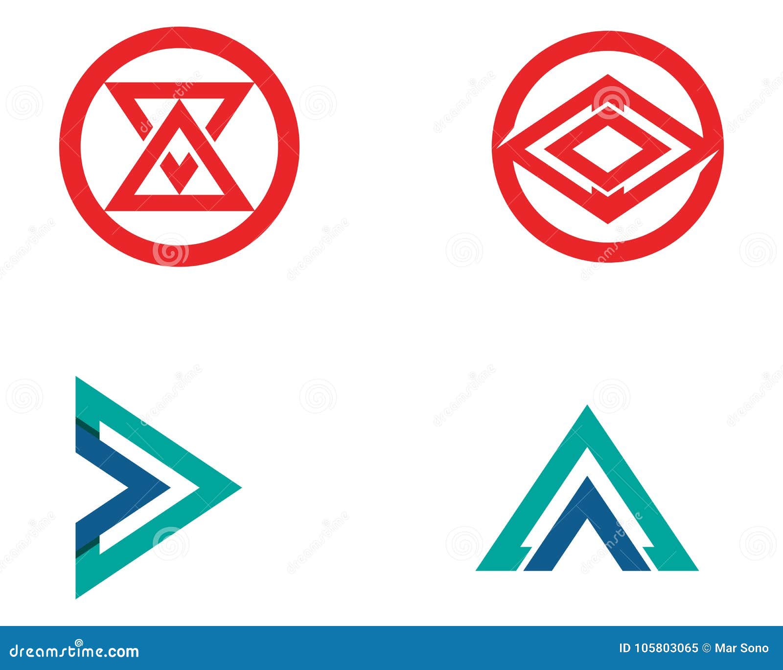 Triangle Business Logo and Symbols App Template Stock Vector ...