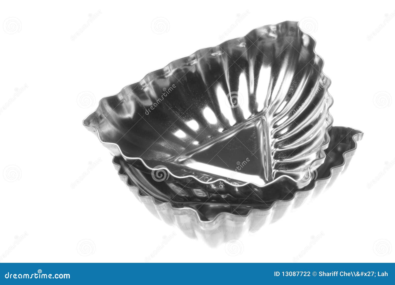 Triangle Cake Moulds Macro Isolated Stock Photo - Image of ...