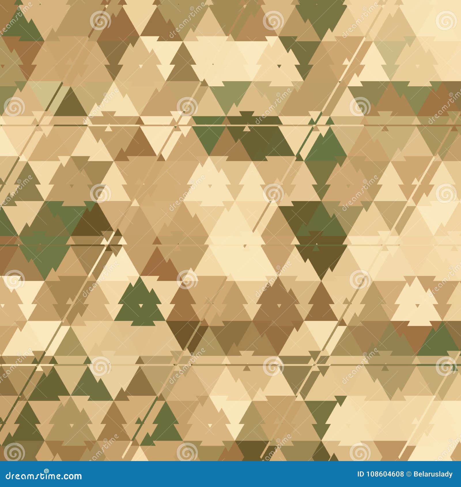 Triangle Camouflage Pattern Green, Khaki, Brown, Ivory, Effect Leafs ...