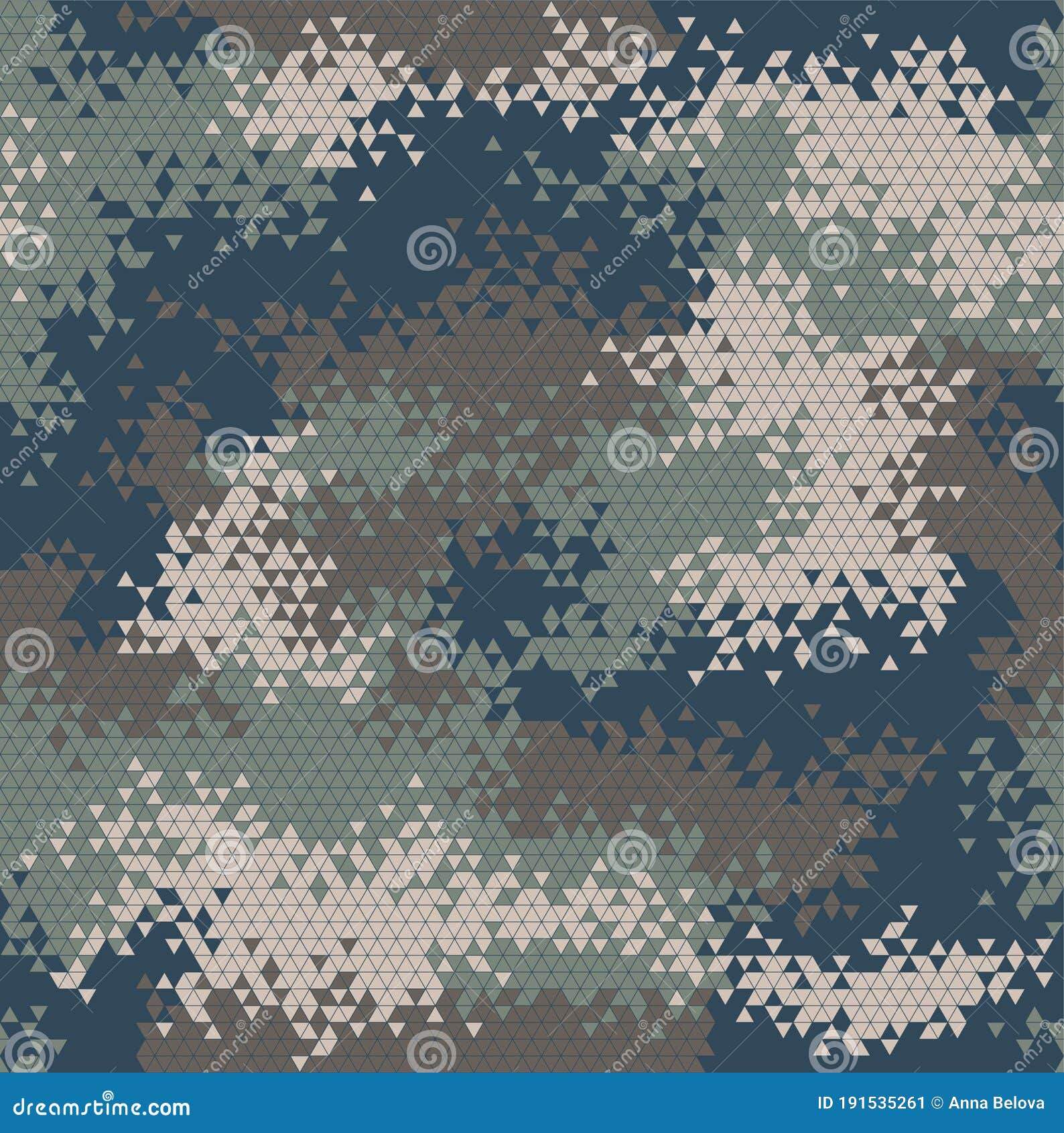 Triangle Camouflage Seamless Pattern Stock Vector - Illustration of ...