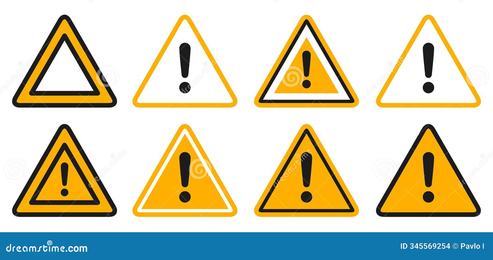 Warning, Precaution, Attention, Alert Icon, Set Exclamation Mark In ... Warning, Precaution, Attention, Alert Icon, Set Exclamation Mark In ...