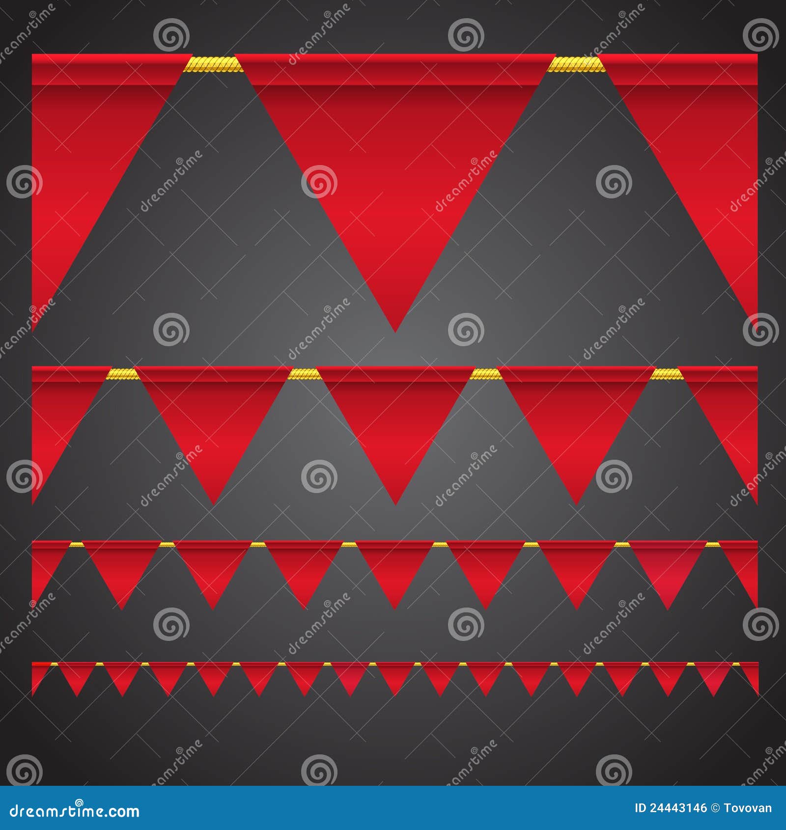 Triangle celebration flags stock vector. Illustration of textile - 24443146