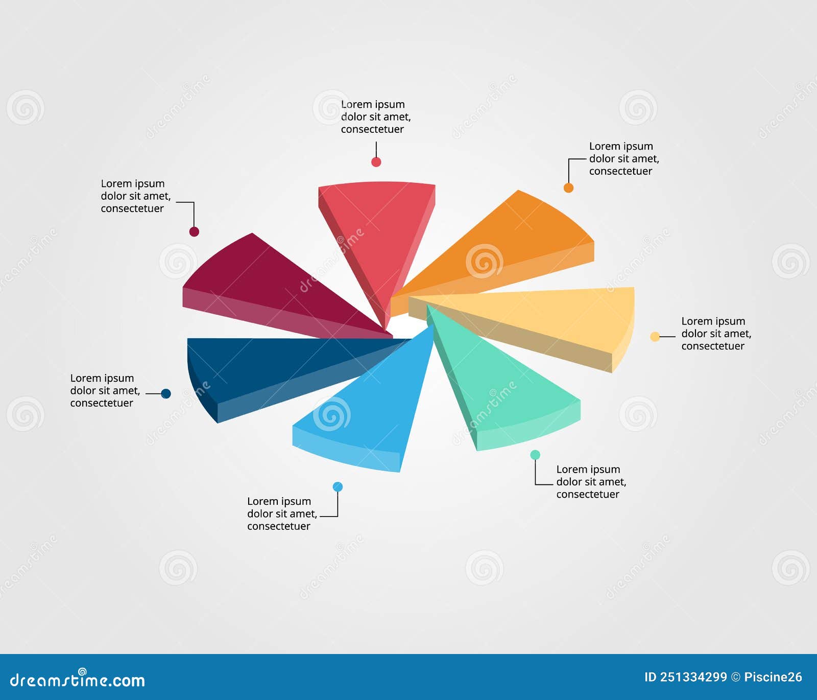 Triangle Chart Template for Infographic for Presentation for 7 Element ...