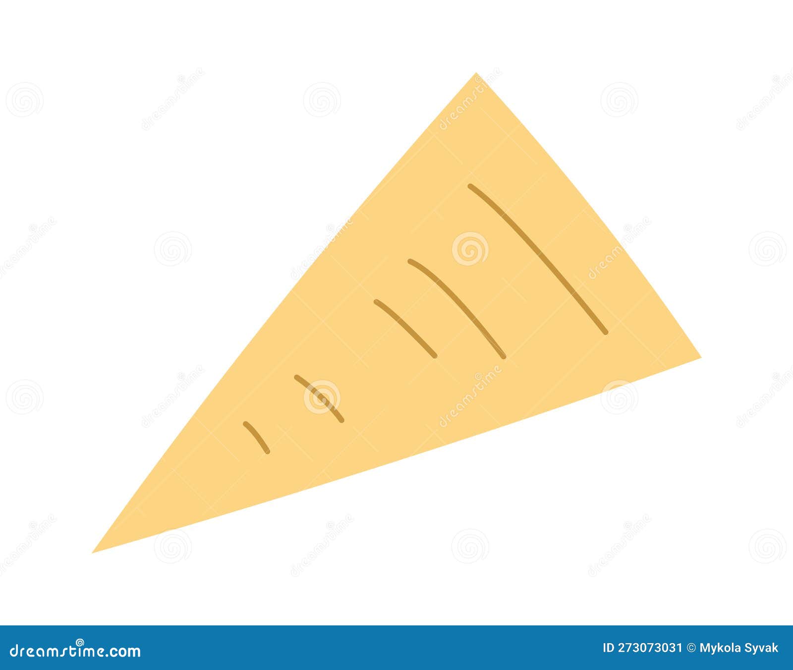 Triangle Cheese Snack stock vector. Illustration of cooking - 273073031