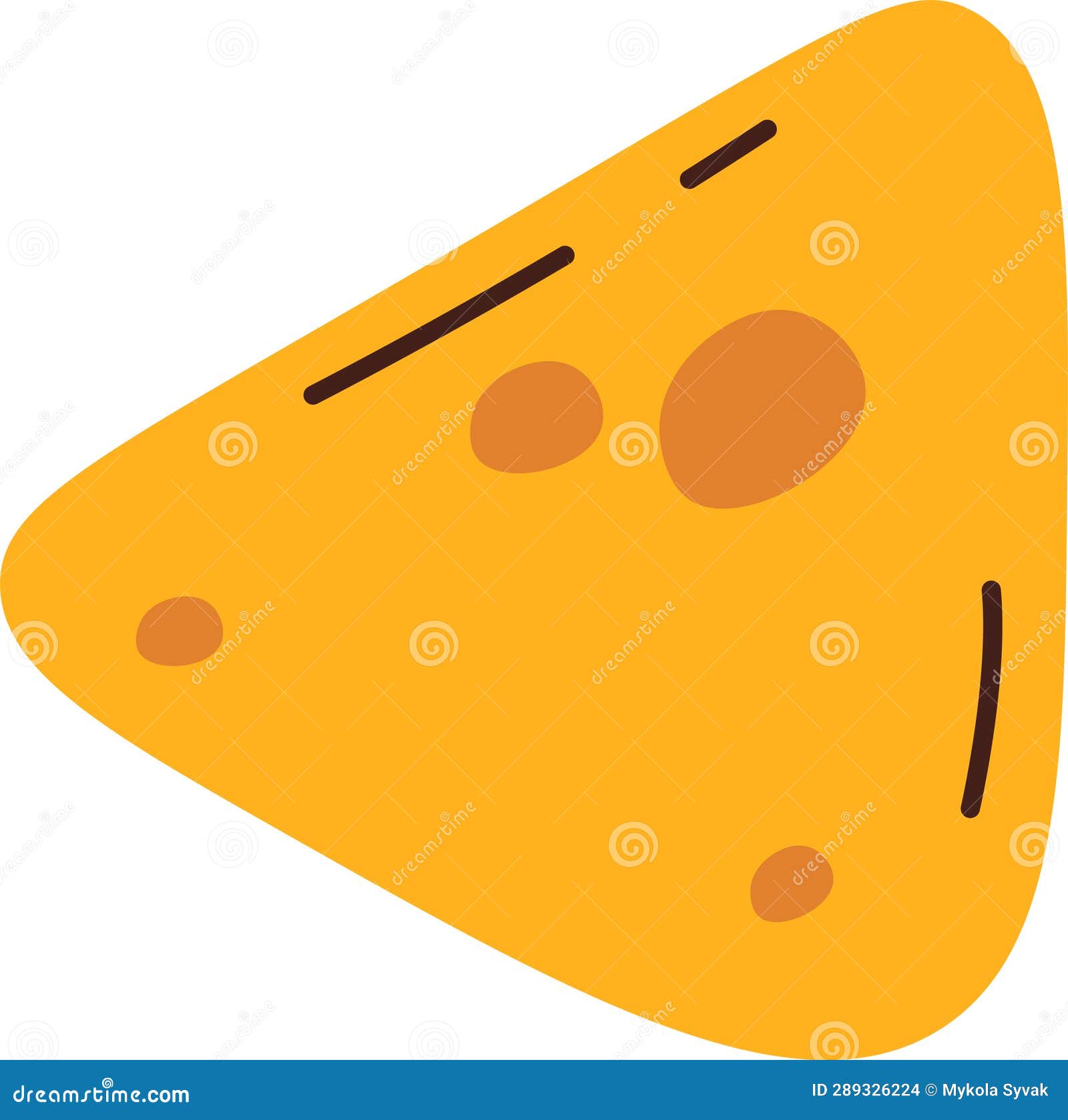 Triangle Chips Food stock vector. Illustration of yellow - 289326224