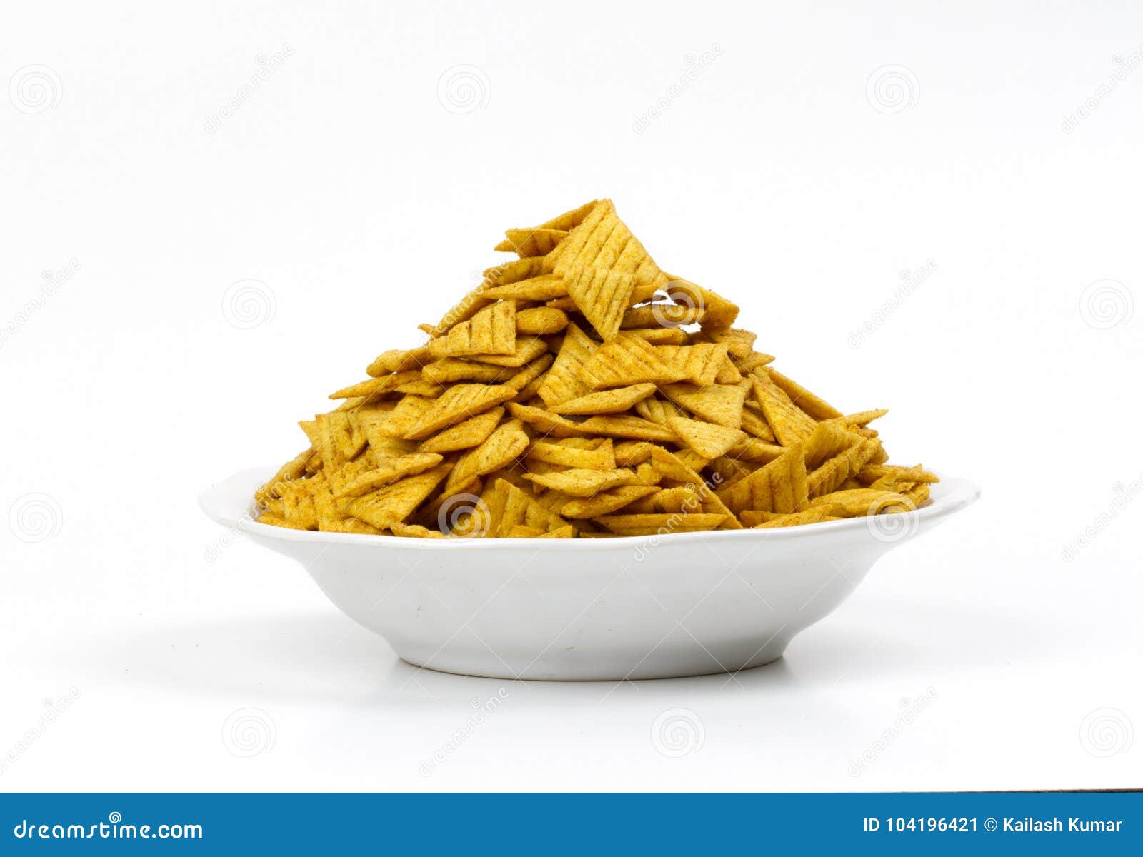 Triangle Chips stock image. Image of flour, crunchy - 104196421