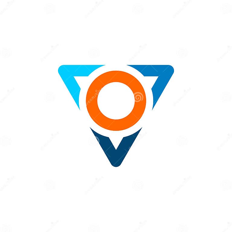 Triangle and Circle Logo Template Illustration Design. Vector EPS 10 ...