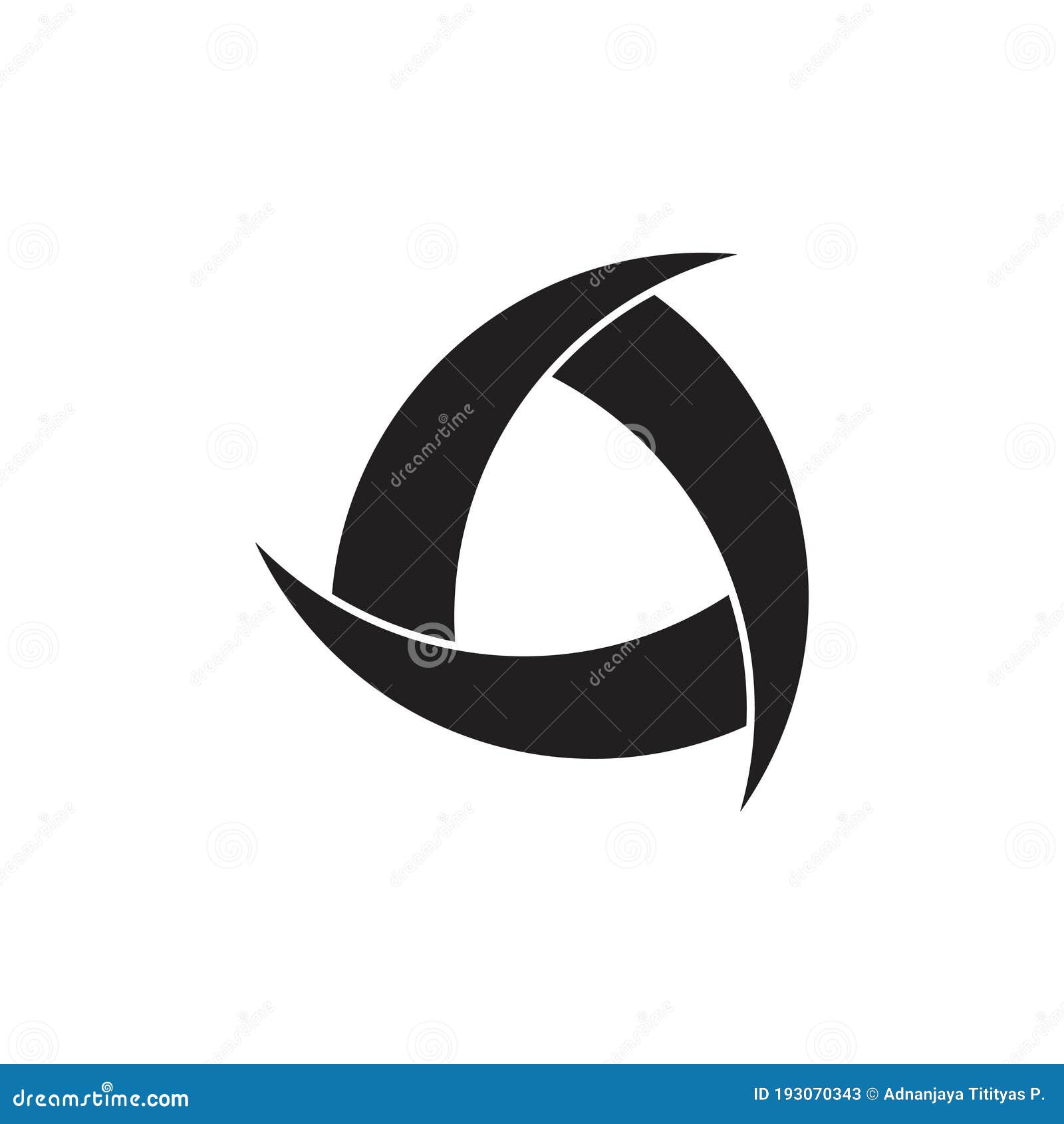 Triangle Circle Motion Design Logo Vector Stock Vector - Illustration ...