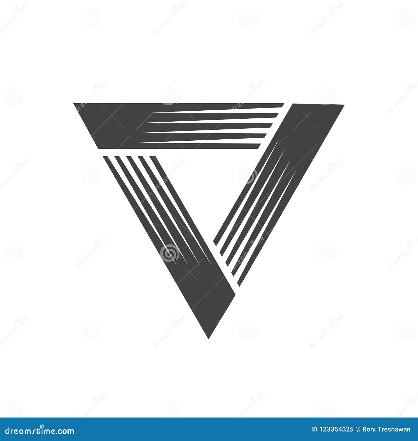 Triangle Classic Speed Blast Symbol Graphic Design Stock Vector ...