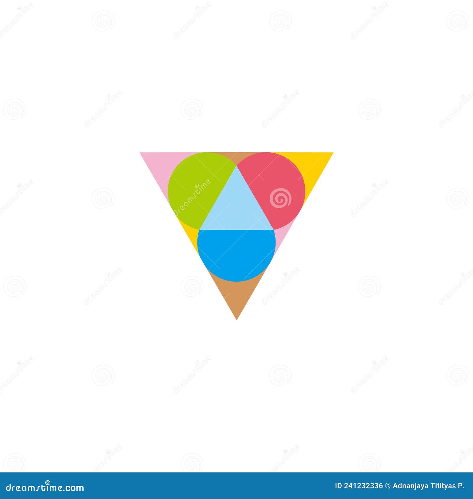 Triangle Colorful Drop Water Abstract Decor Logo Vector Stock Vector ...