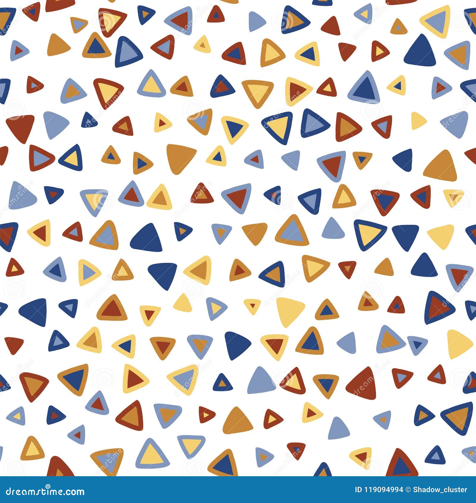 Triangle Colorful Seamless Pattern Stock Vector - Illustration of ...