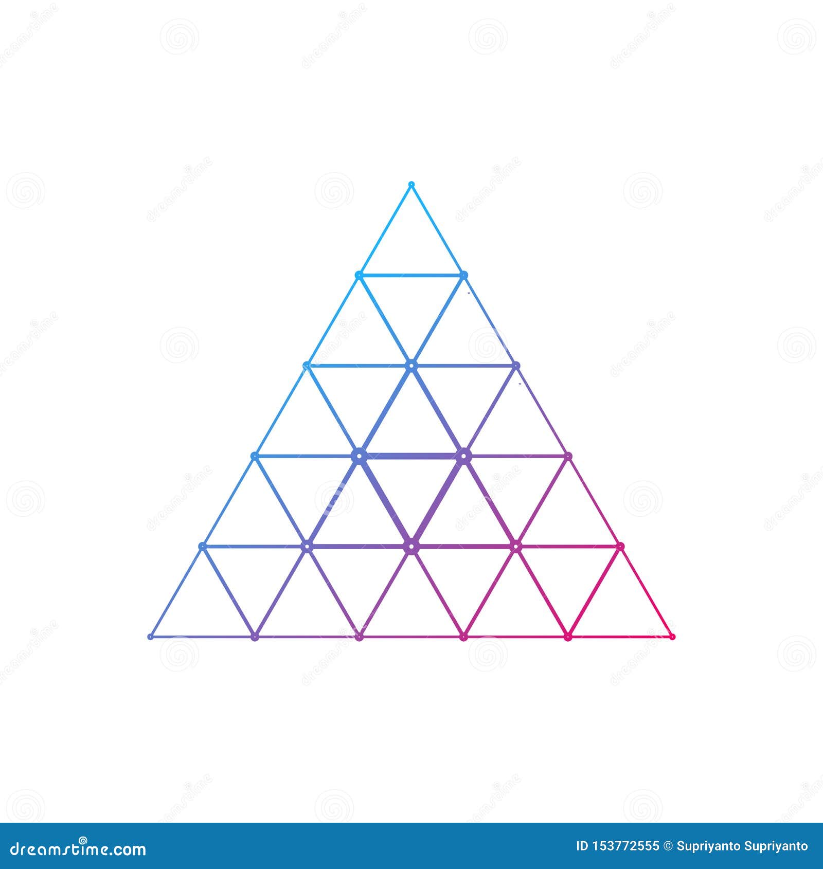 Triangle Connect Logo Design Stock Vector - Illustration of decorative ...